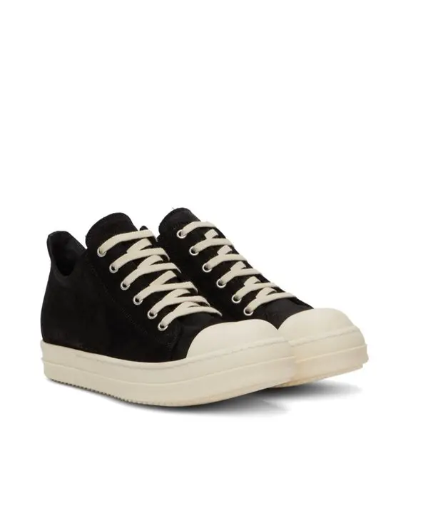 Rick Owens Logo Lace-up Sneakers - Black