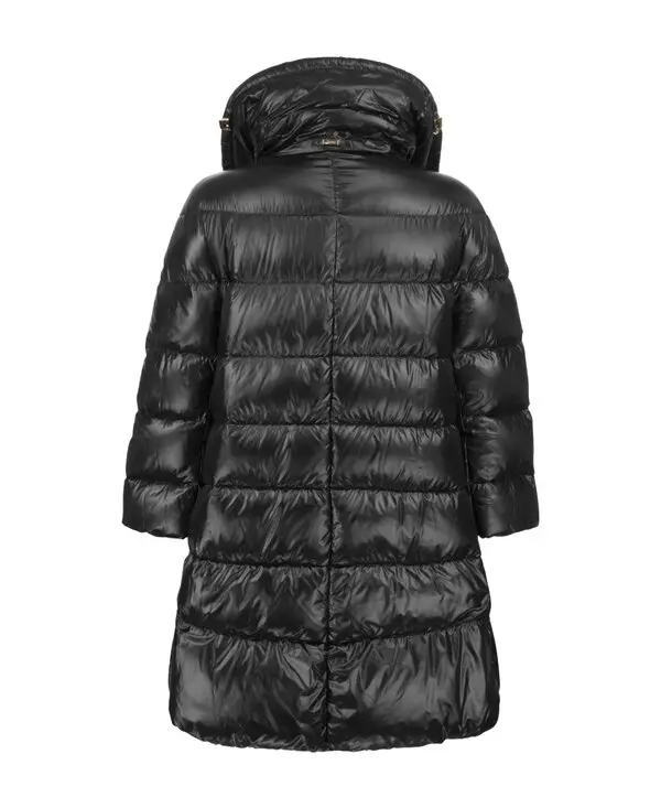 Herno Cleofe High Neck Crop-sleeved Coat