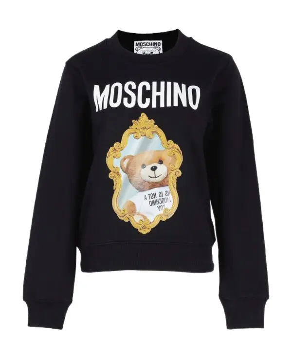 Moschino Teddy Mirror Crewneck Sweatshirt - No