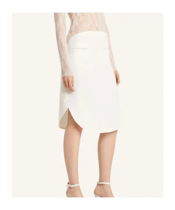 COURREGES Circle Heritage Wool Skirt