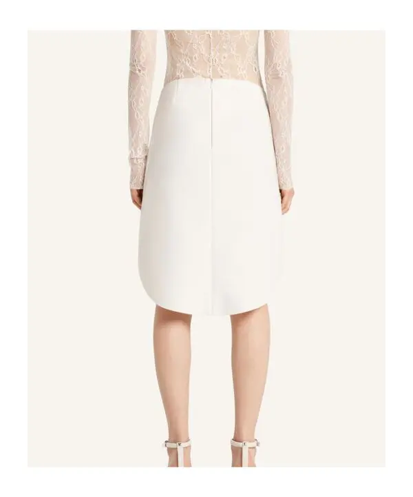 COURREGES Circle Heritage Wool Skirt