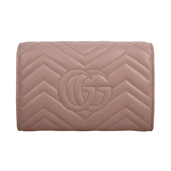 Gucci Gg Marmont Quilted Woc - Brown
