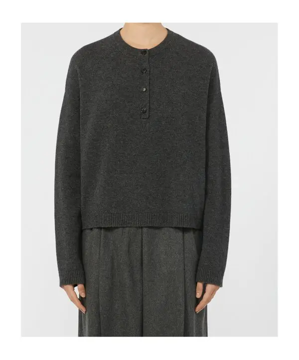 Max Mara London Crewneck Knitted Jumper - Medium Gray