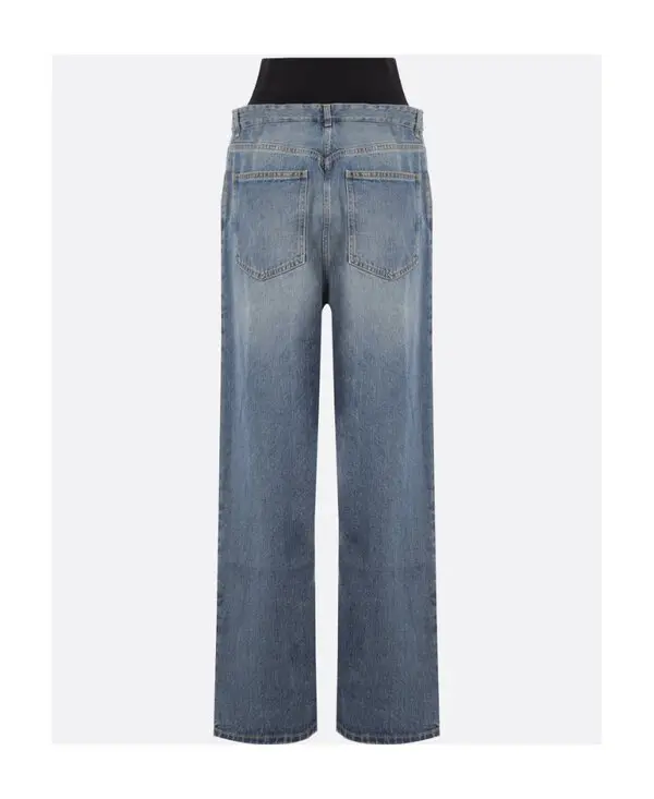 Alaïa Wide-legged Jeans With Elastic Waist