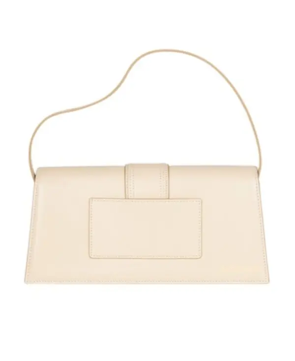 Jacquemus Le Bambino Long Logo Plaque Shoulder Bag - White