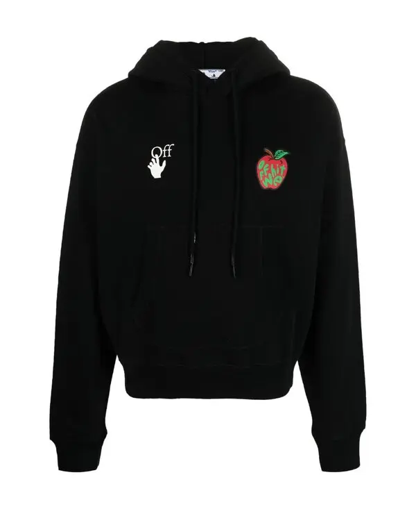 Off-White Apple Over Flatlock Hoodie