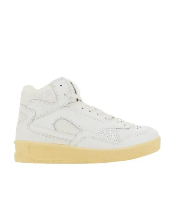JIL SANDER Logo Embossed Mid-top Sneakers
