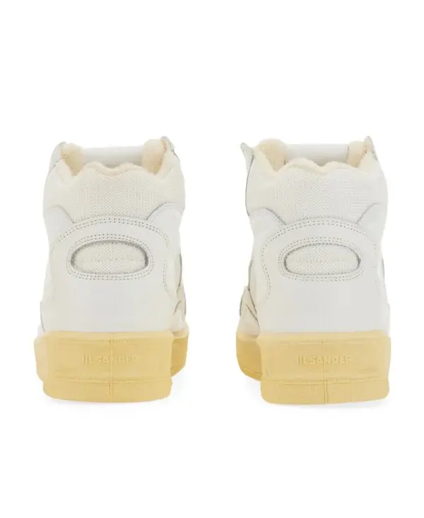 JIL SANDER Logo Embossed Mid-top Sneakers