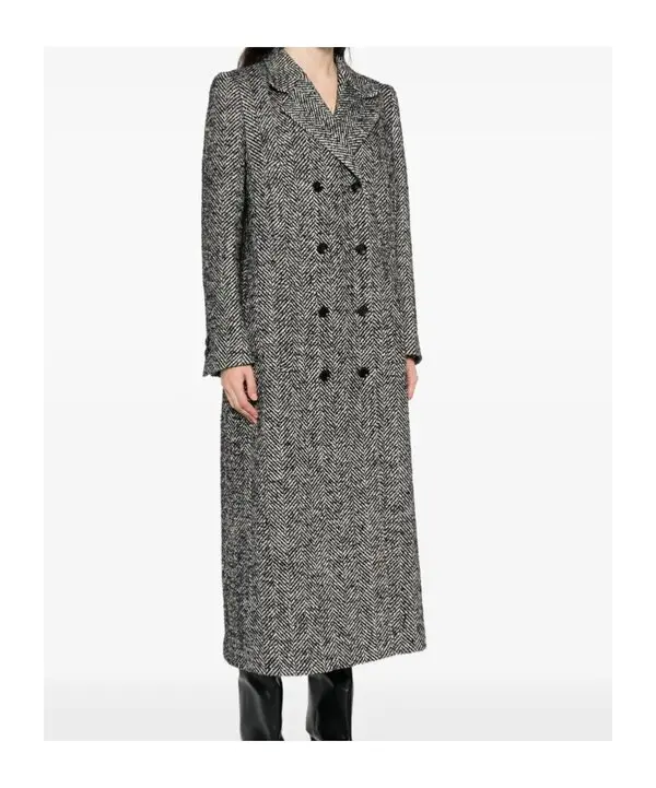 Dolce & Gabbana Herringbone Double-breasted Coat