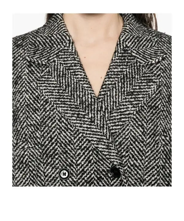 Dolce & Gabbana Herringbone Double-breasted Coat