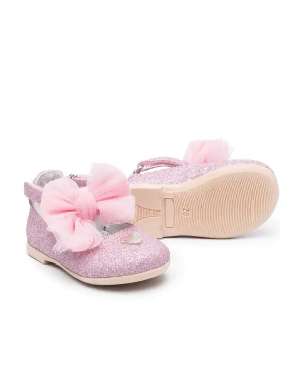 Monnalisa Glitter Ballerina With Oversized Bow