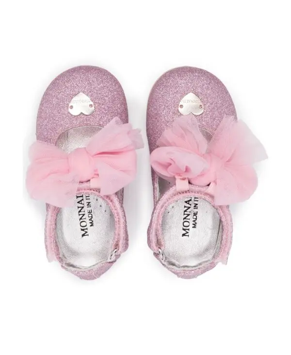 Monnalisa Glitter Ballerina With Oversized Bow