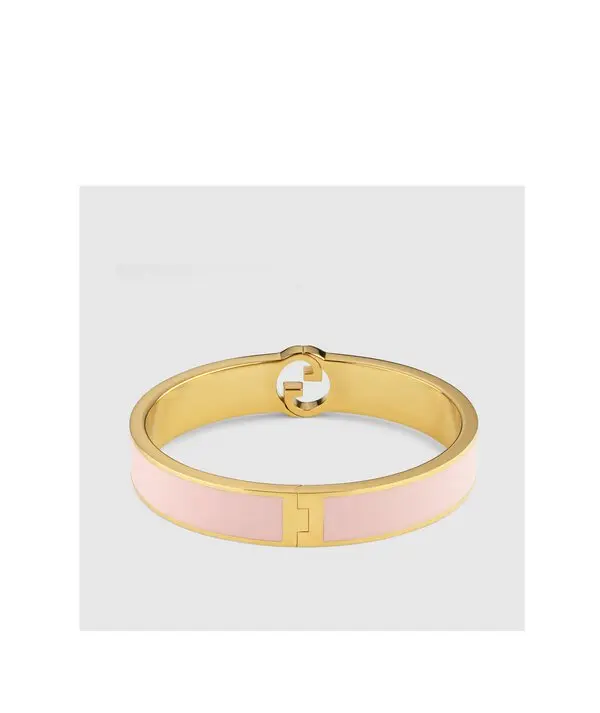 Gucci Gg Logo Enamel Bracelet