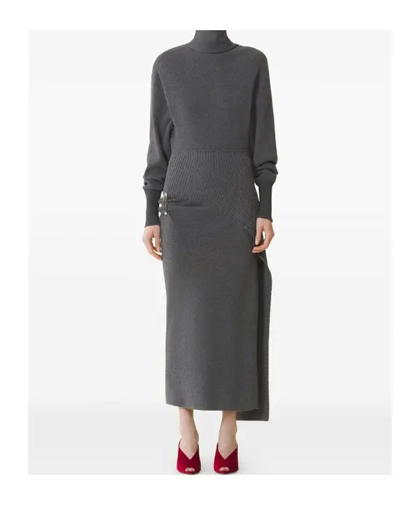 LANVIN Knitted Long Dress - Black