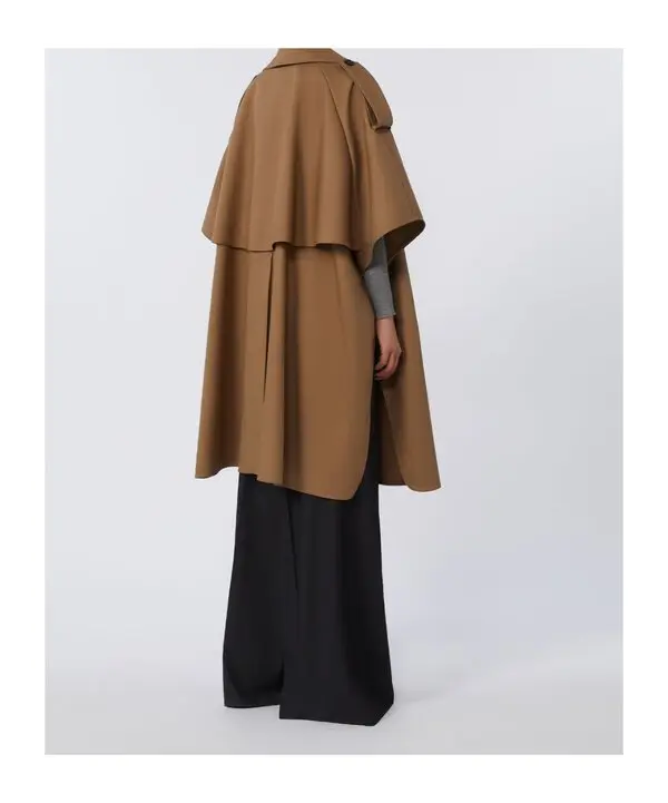 Max Mara Zeus Double-breasted Poncho - Brown