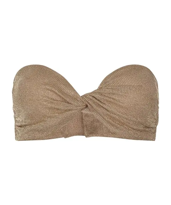 Giuseppe Di Morabito Strapless Knot Detail Top - Brown