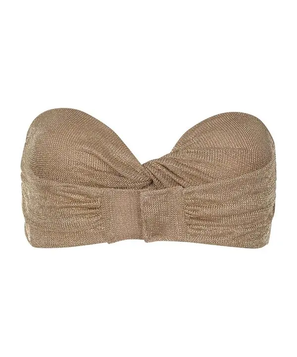 Giuseppe Di Morabito Strapless Knot Detail Top - Brown