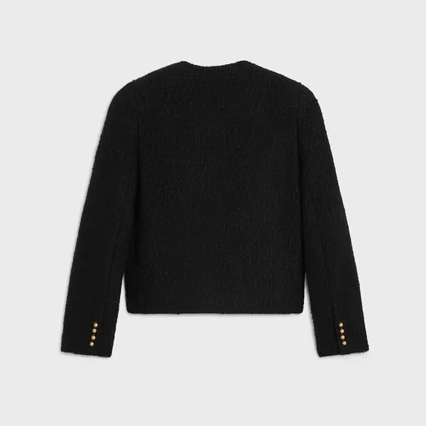 Celine Icone Jacket In Wool Natt