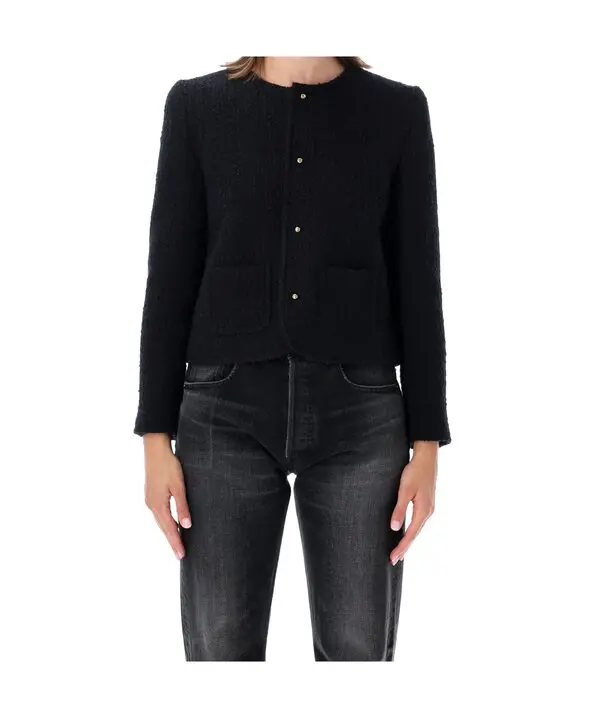 Celine Icone Jacket In Wool Natt