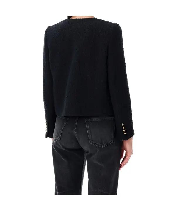 Celine Icone Jacket In Wool Natt