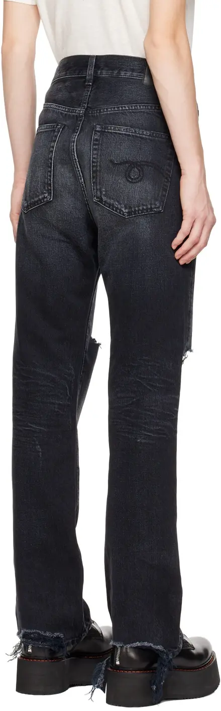 R13 Izzy Drop Distressed Jeans