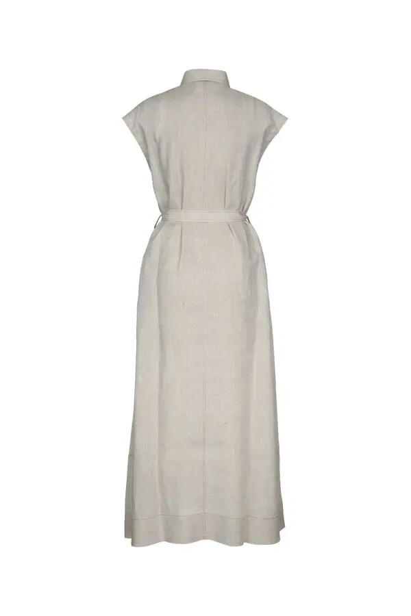 Brunello Cucinelli Sleeveless Shirt Dress