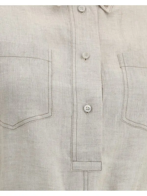 Brunello Cucinelli Sleeveless Shirt Dress