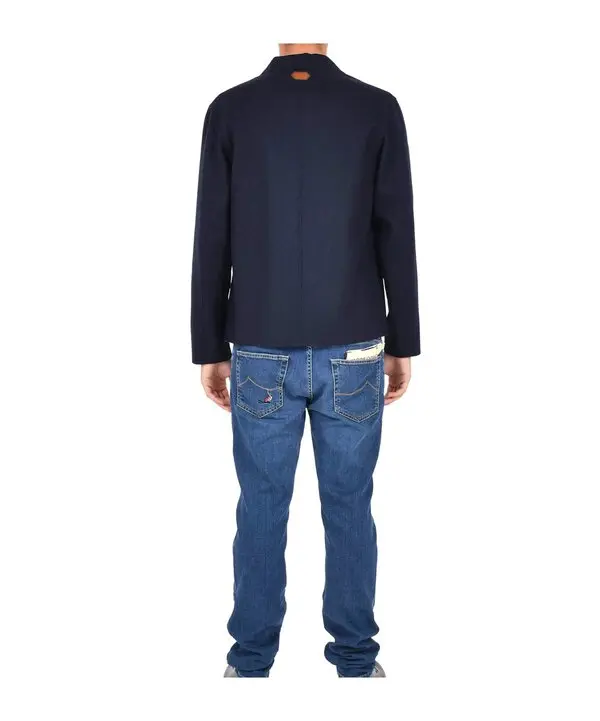 Jacob Cohen Long-sleeved Straight Hem Coat