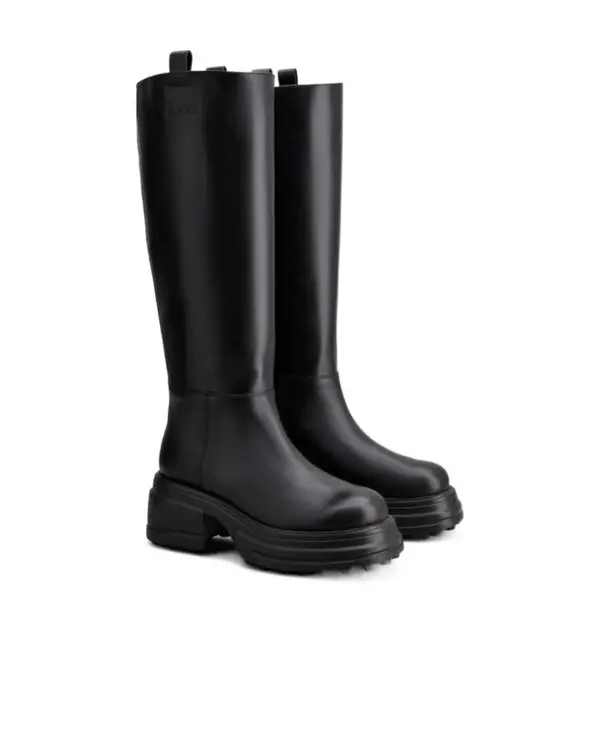 TOD'S Logo Embossed Knee-high Boots