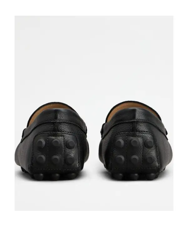 TOD'S Gommino Penny Slot Loafers With Double T Buckle - Black