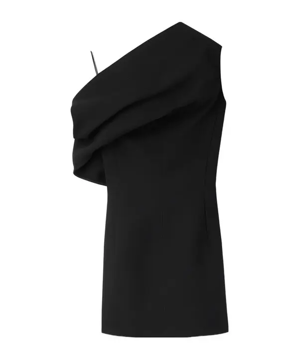 Jacquemus Pesce Draped One-shoulder Mini Dress