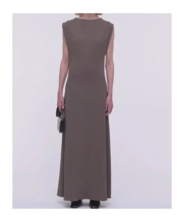 JOSEPH Sleeveless Midi Dress With Ruched Detailing