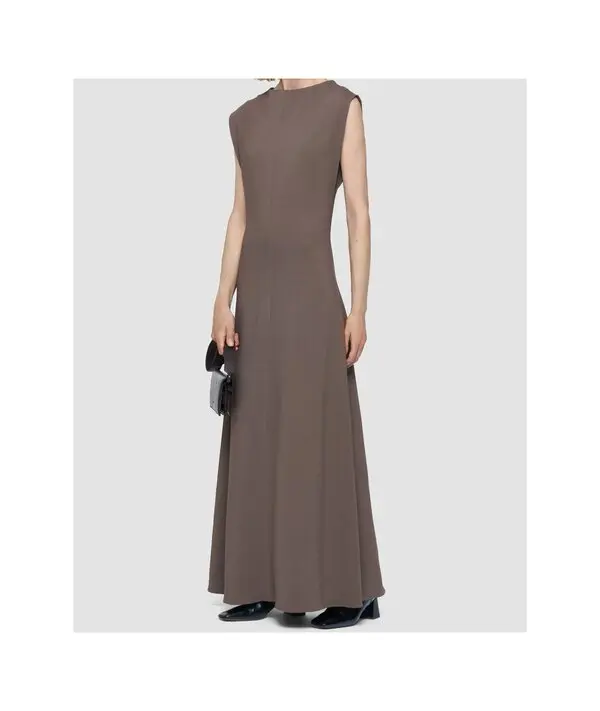 JOSEPH Sleeveless Midi Dress With Ruched Detailing