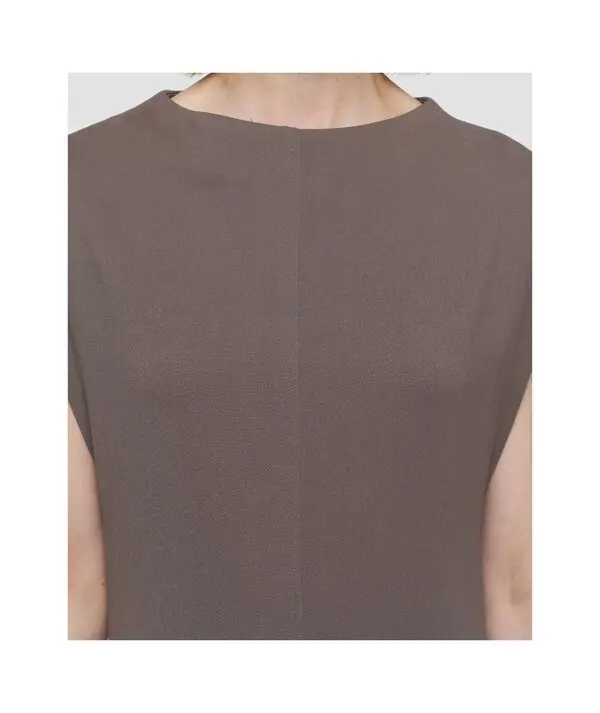 JOSEPH Sleeveless Midi Dress With Ruched Detailing