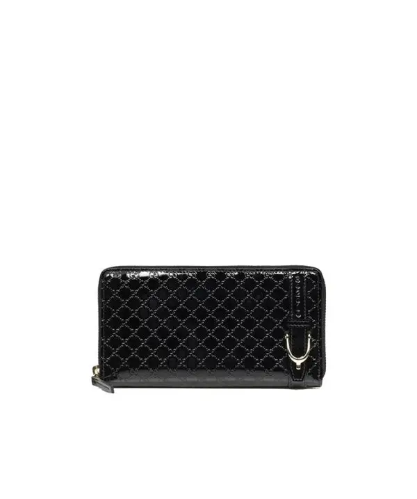 Gucci Gg Jacquard Purse - Black