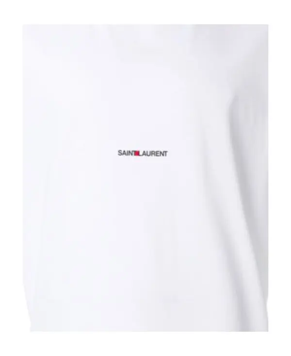 Saint Laurent Logo Printed Crewneck T-shirt