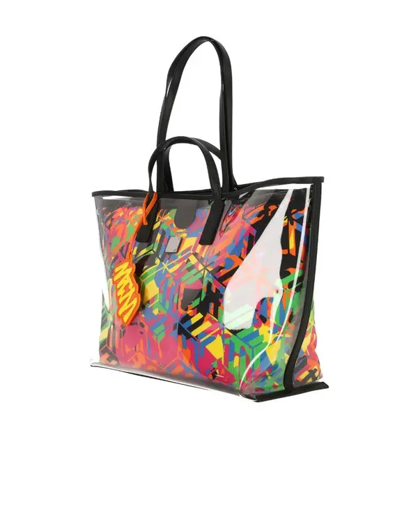 Mcm Abstract Pattern Printed Tote Bag