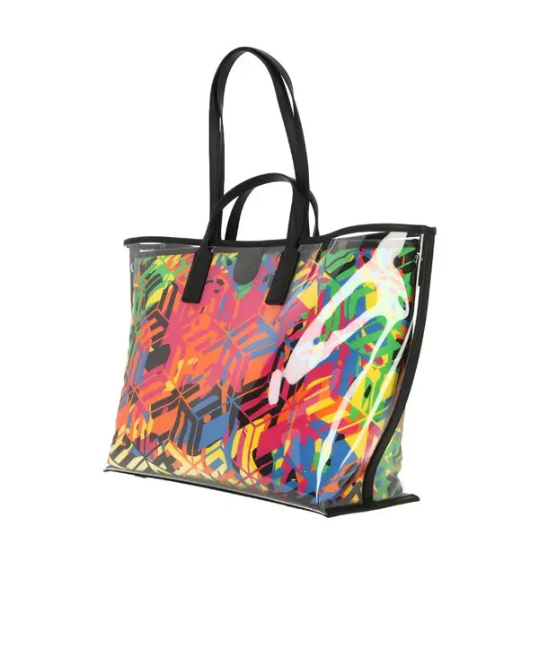 Mcm Abstract Pattern Printed Tote Bag
