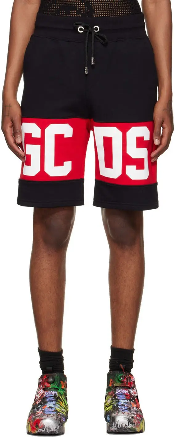 Gcds Logo Band Track Shorts - Black