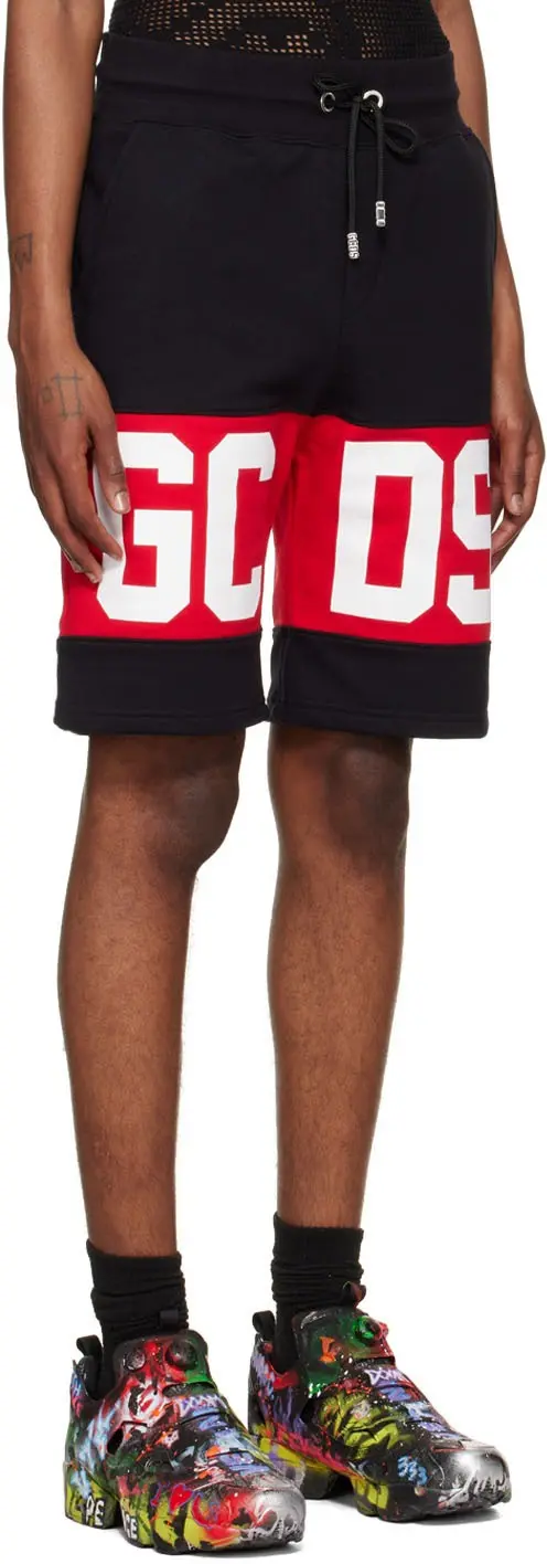 Gcds Logo Band Track Shorts - Black