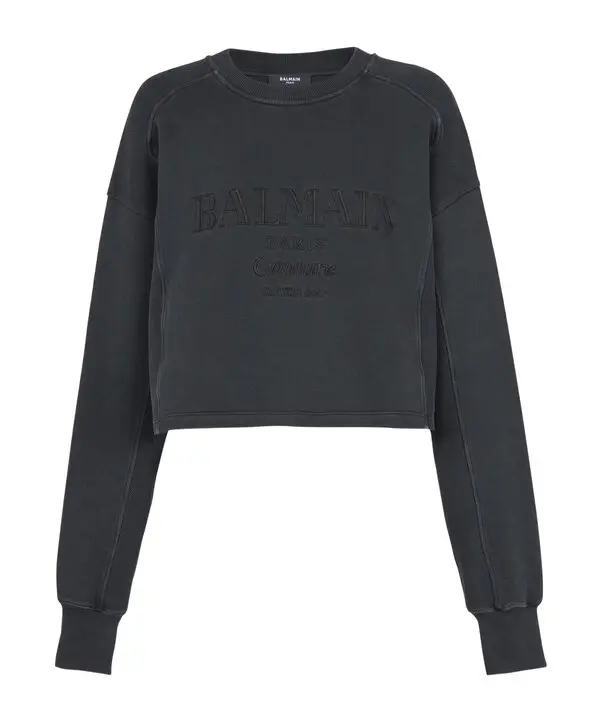 Balmain Couture Embroidered Sweatshirt