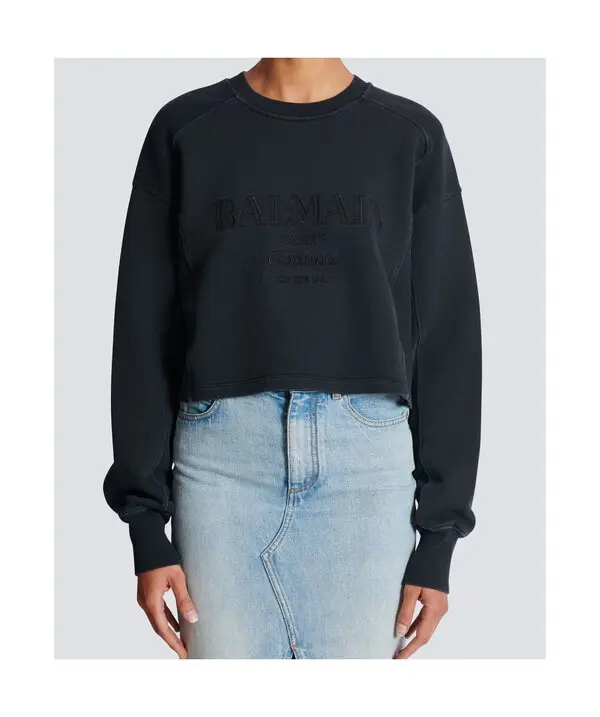 Balmain Couture Embroidered Sweatshirt