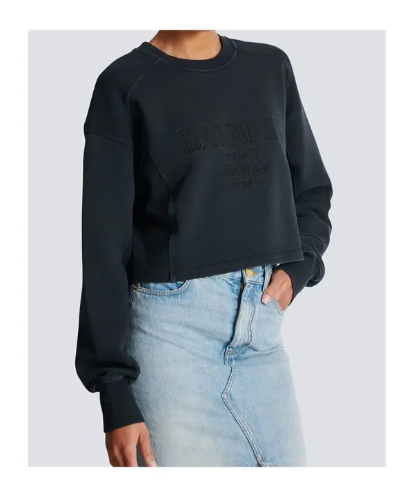 Balmain Couture Embroidered Sweatshirt