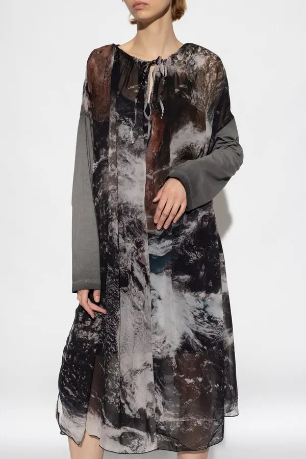 DIESEL® Printed Long-sleeved Dress