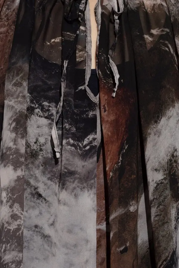 DIESEL® Printed Long-sleeved Dress