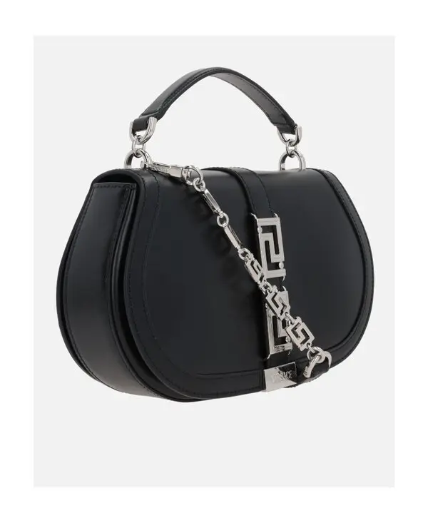 Versace Logo Plaque Shoulder Bag