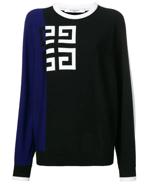 Givenchy Wool Blend Logo Pullover - White