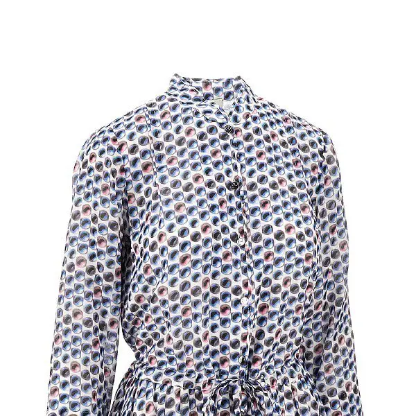 Tory Burch Printed Mini Shirt Dress - White
