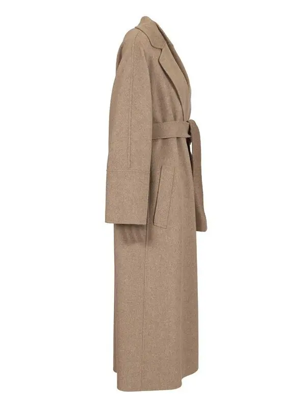 Max Mara Elisa Belted Coat - Medium Gray