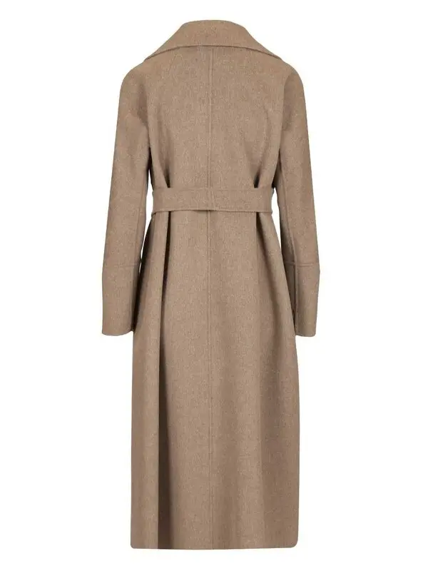 Max Mara Elisa Belted Coat - Medium Gray
